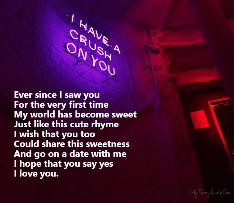 1cute Love Poems For Your Crush 1cute Love Poems For Your Crush