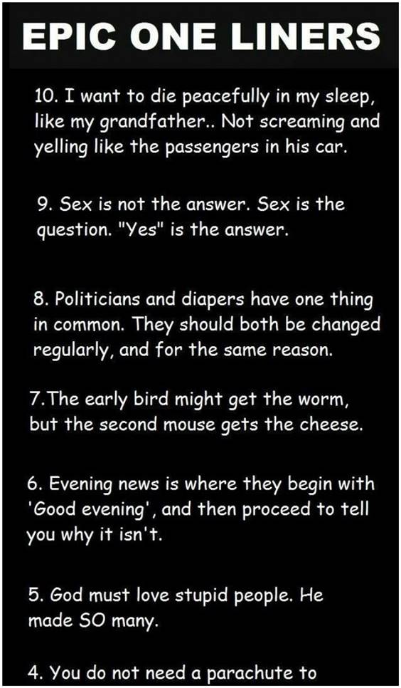80 Sarcastic One Liners Sarcastic Jokes That Will Laughing Out Loud