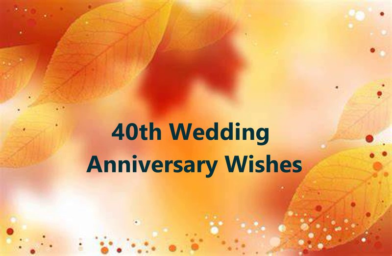 100 Cute Happy 40th Wedding Anniversary Wishes Messages And Quotes 100 Cute Happy 40th Wedding Anniversary Wishes Messages And Quotes